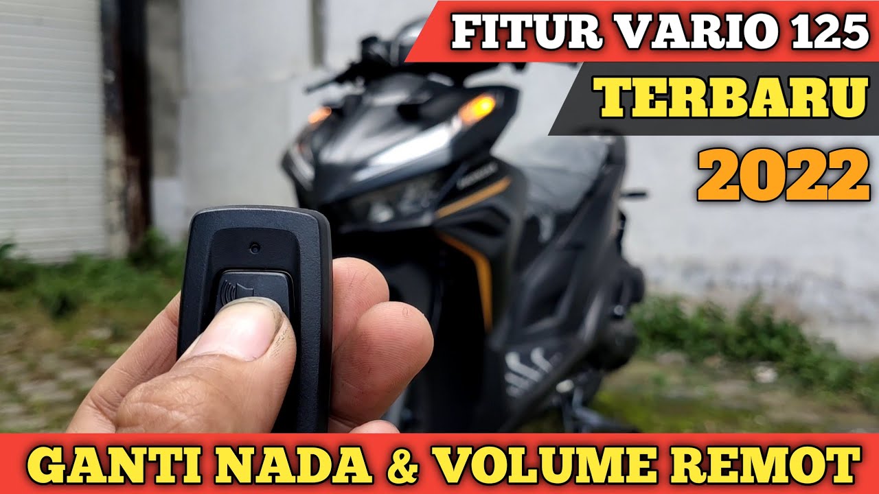 cara setel nada dan volume remot vario 125 - YouTube