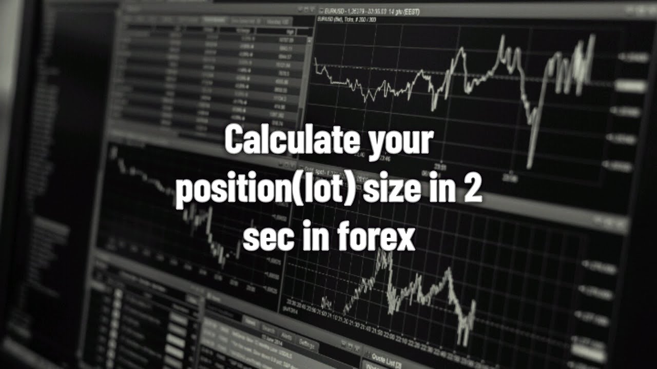 Calculate position sizing or lot sizes in 2 seconds forex - YouTube
