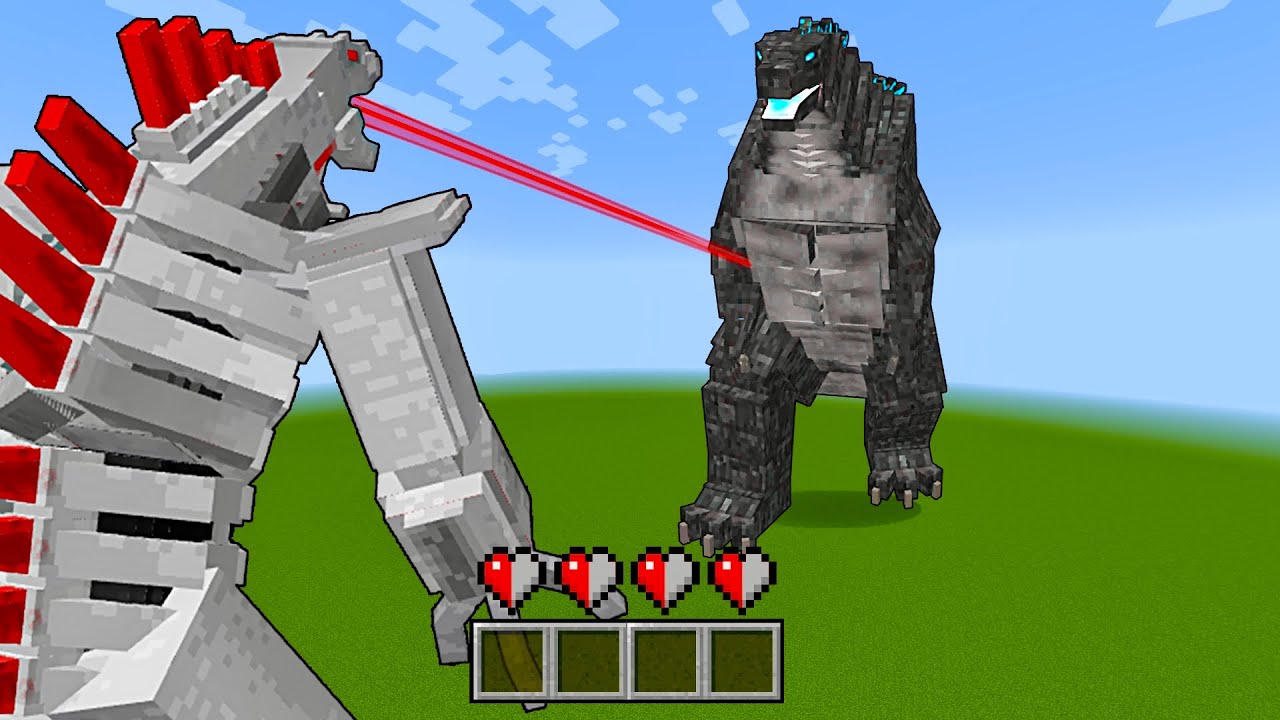 МЕХАГОДЗИЛЛА ПРОТИВ ГОДЗИЛЛЫ В МАЙНКРАФТ Godzilla Mechagodzilla ...