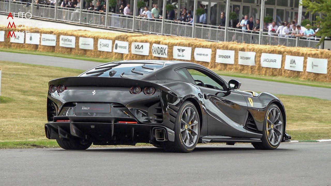 Ferrari 812 Competizione going FULL THROTTLE at Goodwood Hillclimb ...