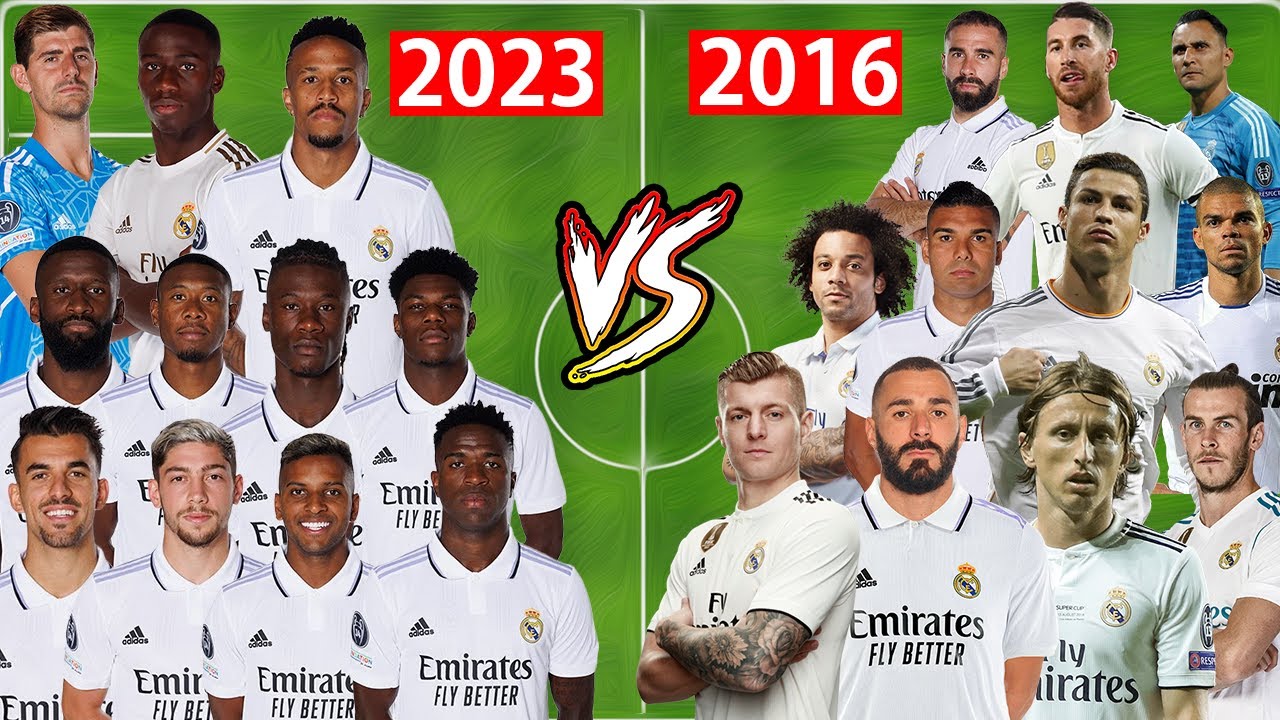 2016 Real Madrid Vs 2023 Real Madrid (Ronaldo-ramos-Kroos-Modrić ...
