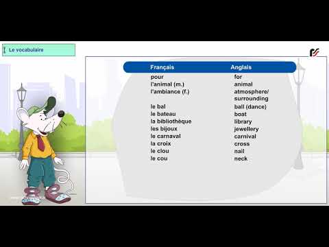 Vocabulary 1 Enchante 2 - YouTube