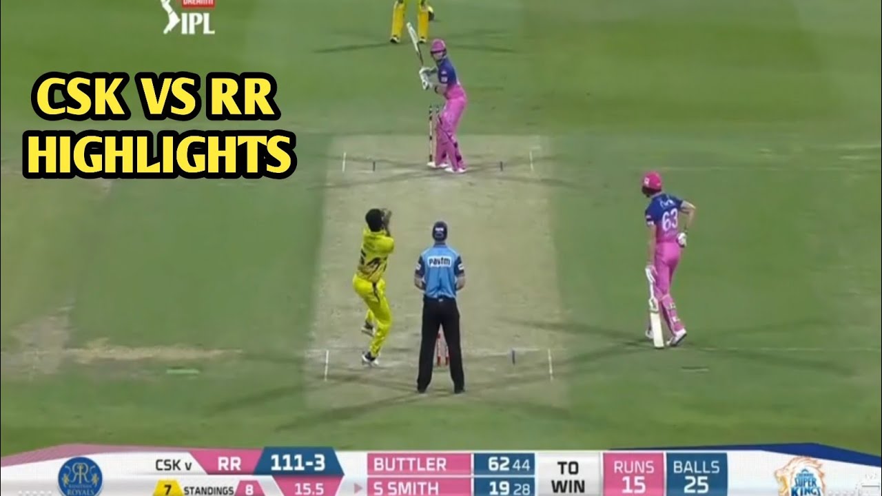 CSK vs RR IPL 2020 HIGHLIGHTS | csk vs rr | ipl 2020 rr vs csk ...