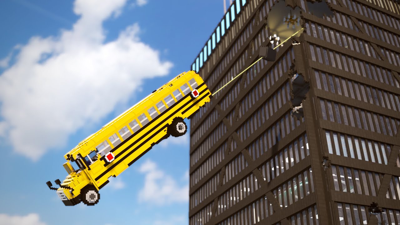 School Bus Bungie Jumping | Teardown - YouTube