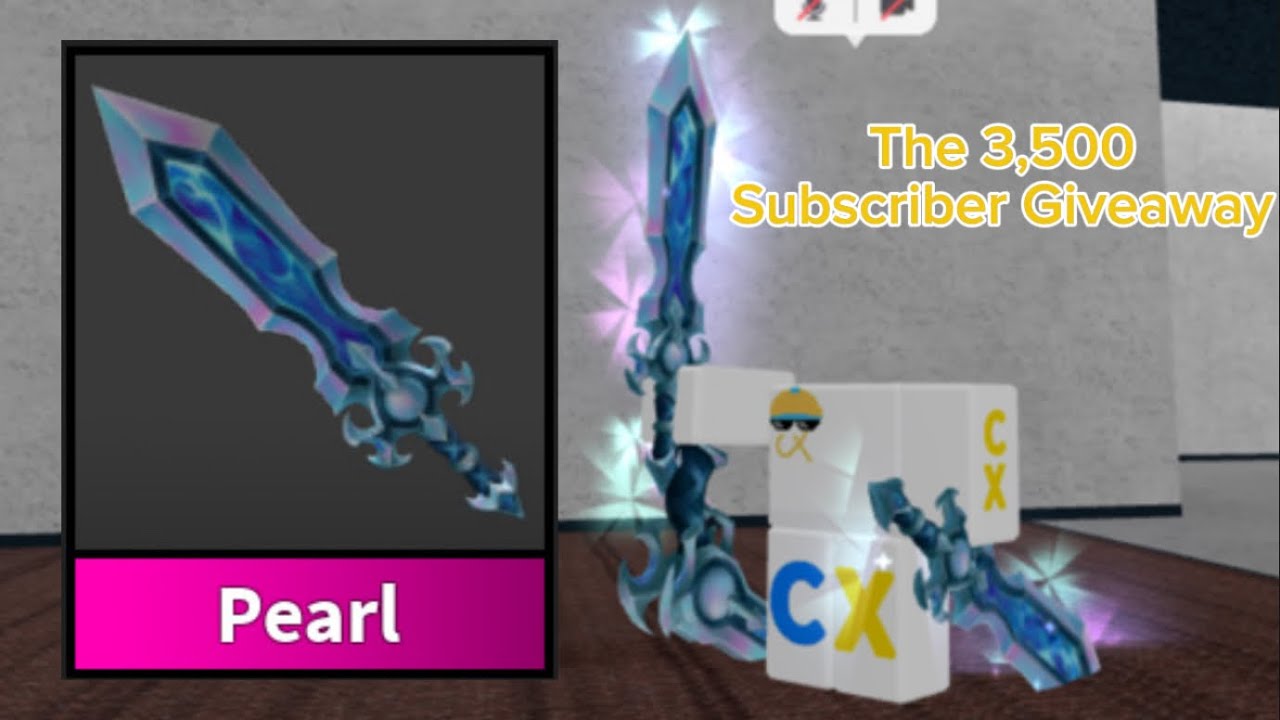 Pearl Knife Godly Giveaway In Roblox Mm2 - YouTube