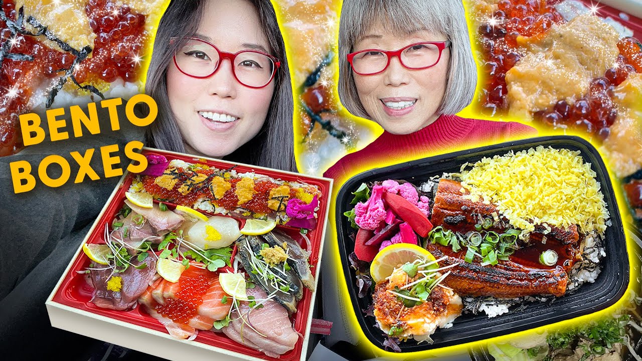 JAPANESE BENTO BOXES 🍱 1" Thick Pork Ramen & More! Seattle Food ...