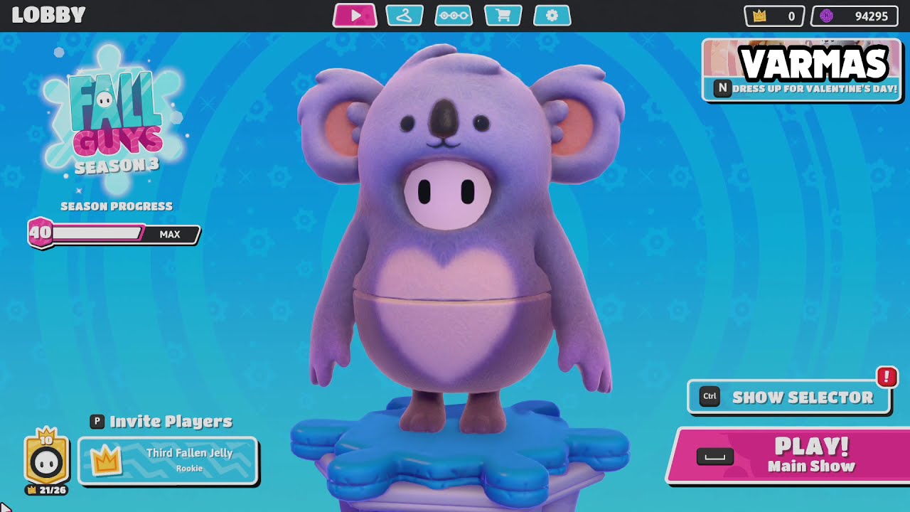 CARING KOALA Costume in My Fall Guys Item Shop - YouTube