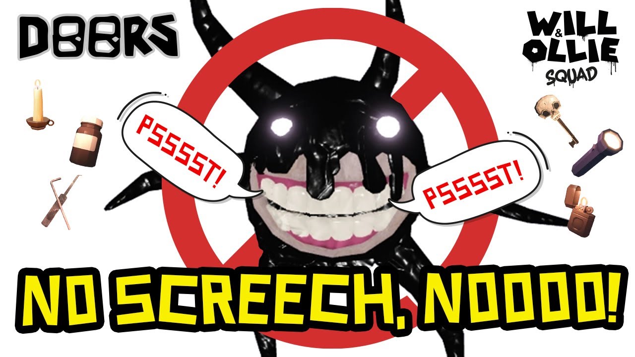 NO SCREECH, NOOOO! | NO ITEMS CHALLENGE RUINED BY SCREECH | Roblox ...