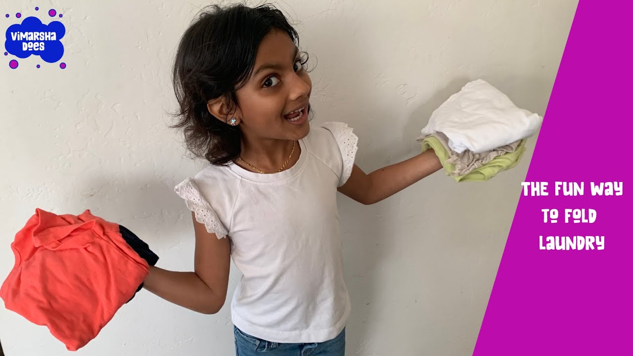 How To Fold Laundry In A Really Fun Way - YouTube