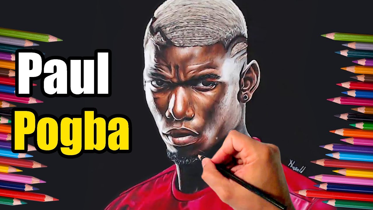 Dibujo de Paul Pogba - speed drawing - YouTube