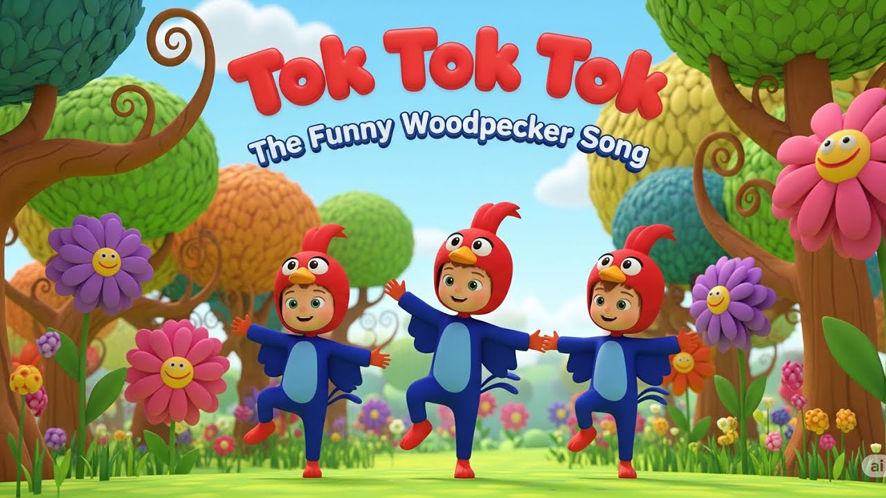 Tok Tok Tok - The funny woodpecker song - YouTube