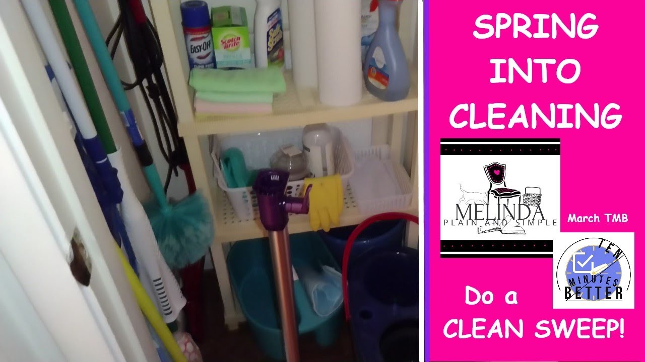 UNCLUTTER CLEANING SUPPLIES _ DECLUTTER || REORGANIZE _ 10 MINUTES ...