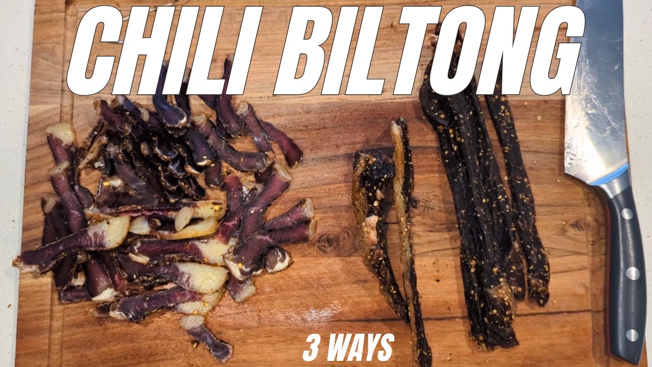 Chili Biltong 3 Ways - Sliced, Stokkies & strips! - YouTube