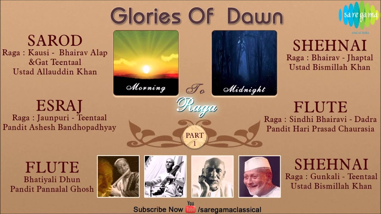 Morning to Midnight Ragas | Hindustani Classical Instrumental | Sarod ...