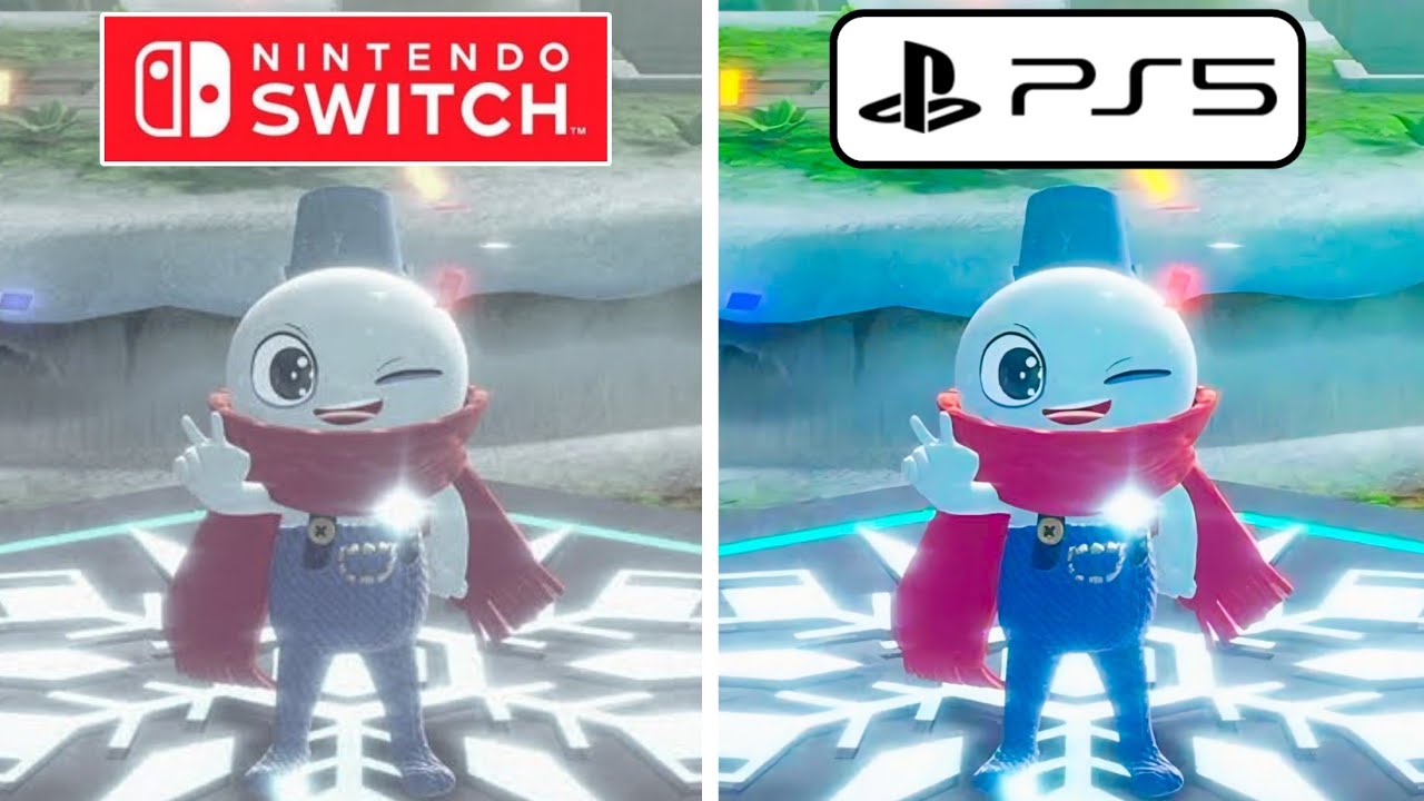 Snow Bros Wonderland PS5 vs Nintendo Switch Graphics Comparison - YouTube