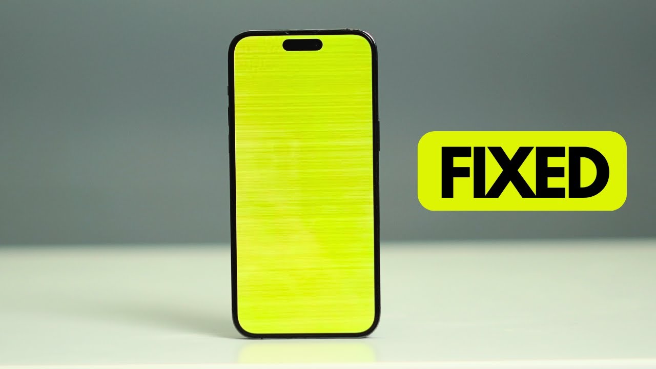 How to Fix iPhone Yellow Screen issue (2025) - YouTube