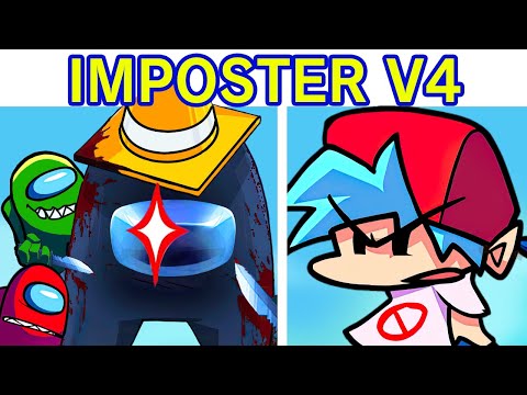 Friday Night Funkin' VS Impostor V4 FULL WEEK + Cutscenes (FNF Mod) (Among Us Secret)
