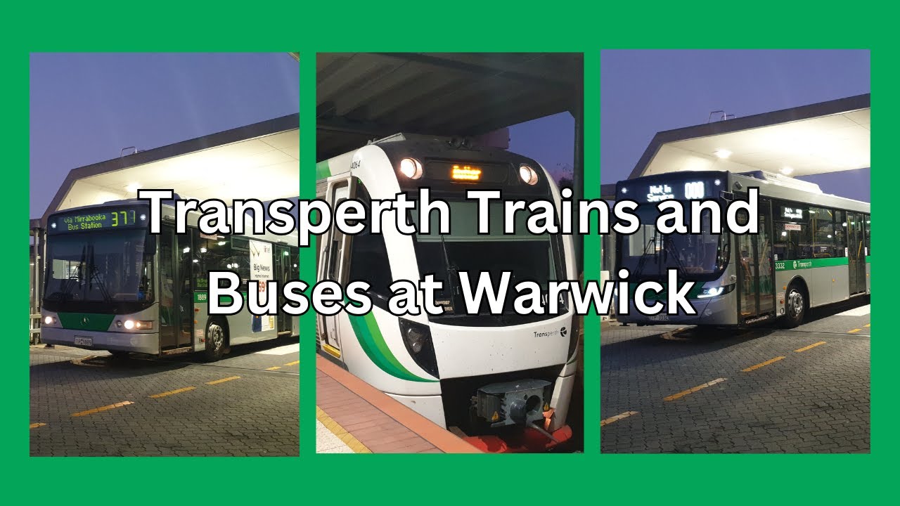 Transperth Trains and Buses at Warwick Station - YouTube