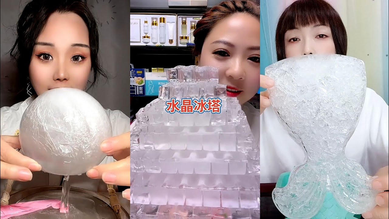 BALLOON ICE EATING / ICE EATING / THIN ICE EATING - YouTube