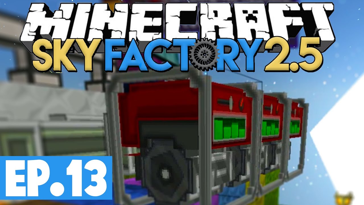 Minecraft Sky Factory 2.5 - DIGGIN DIRT! #13 [Modded Skyblock] - YouTube