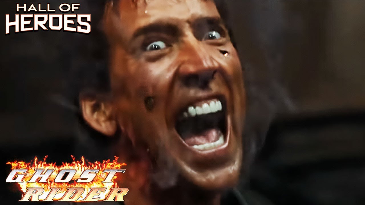 Johnny Blaze Transforms Into The Ghost Rider | Ghost Rider | Hall Of ...