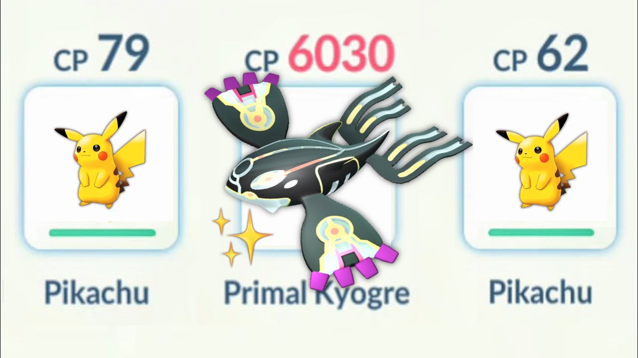 Shiny PRIMAL KYOGRE is a ABSOLUTE BEAST in Pokemon GO. - YouTube