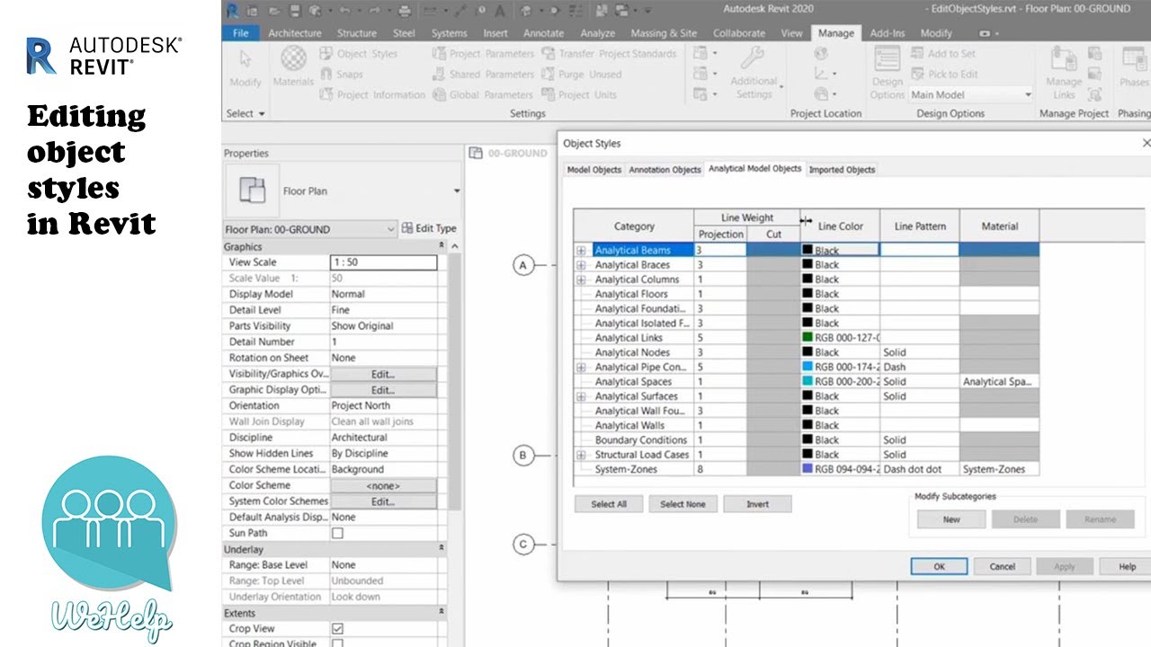 Revit How To Add Object Styles YouTube Revit How To Add Object Styles YouTube
