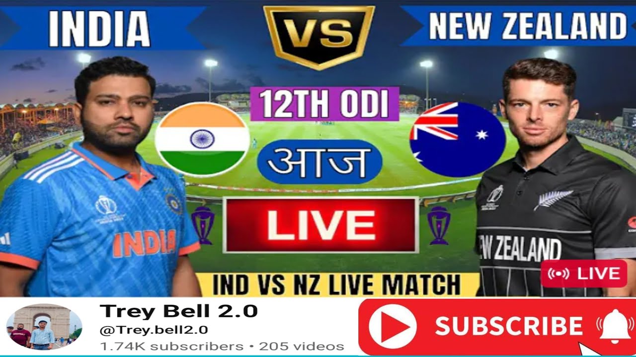 🩸live: India vs NEW ZEALAND ICC cham pions trophy Live:IDN VS NZ | Live ...