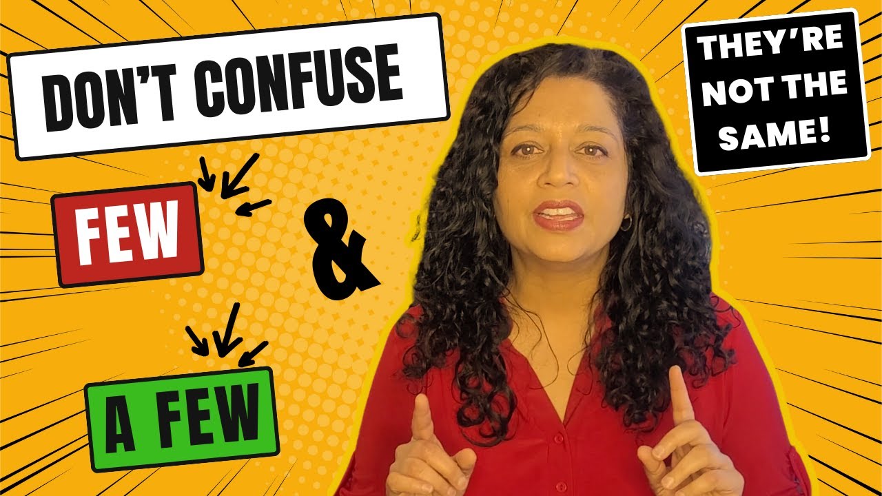 English Vocabulary: “Few” Vs “A Few” Correctly: Simple Grammar Trick ...