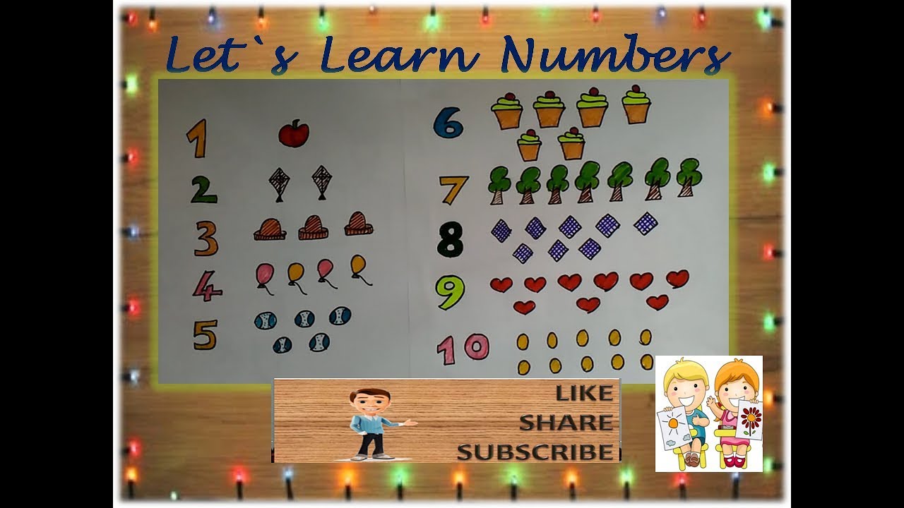 Learn Write & Draw Numbers - YouTube