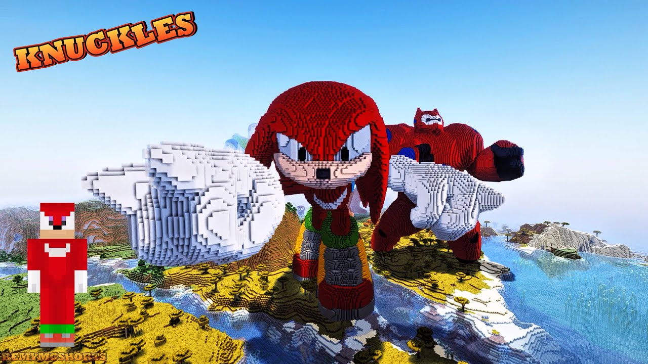 Knuckles the Echidna (Sonic the Hedgehog 3) Minecraft Build Challenge ...