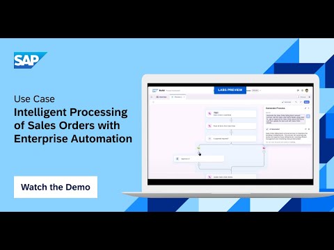 Intelligent processing of Sales Orders with Enterprise Automation - YouTube