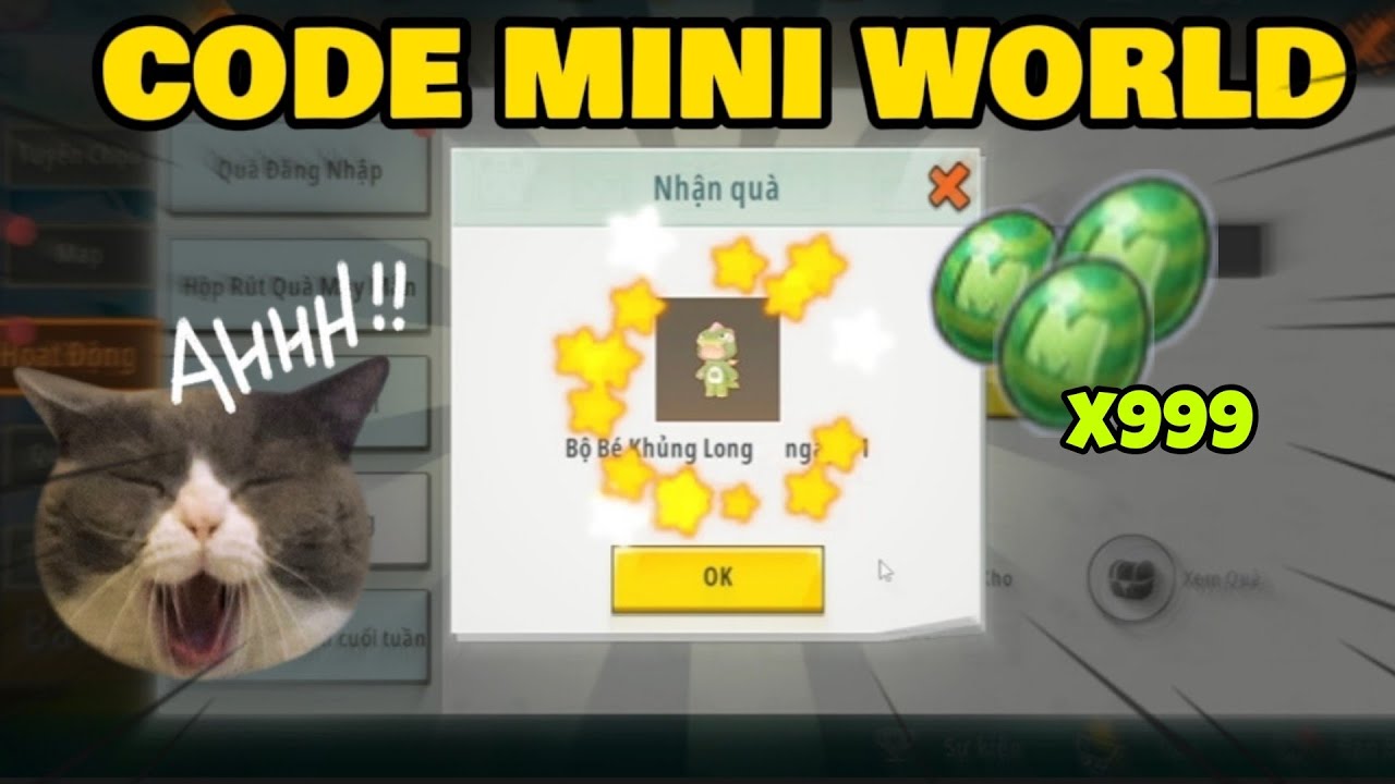 CODE CỘNG ĐỒNG MINI WORLD ( NHẬP NHANH KẺO HẾT ) - YouTube