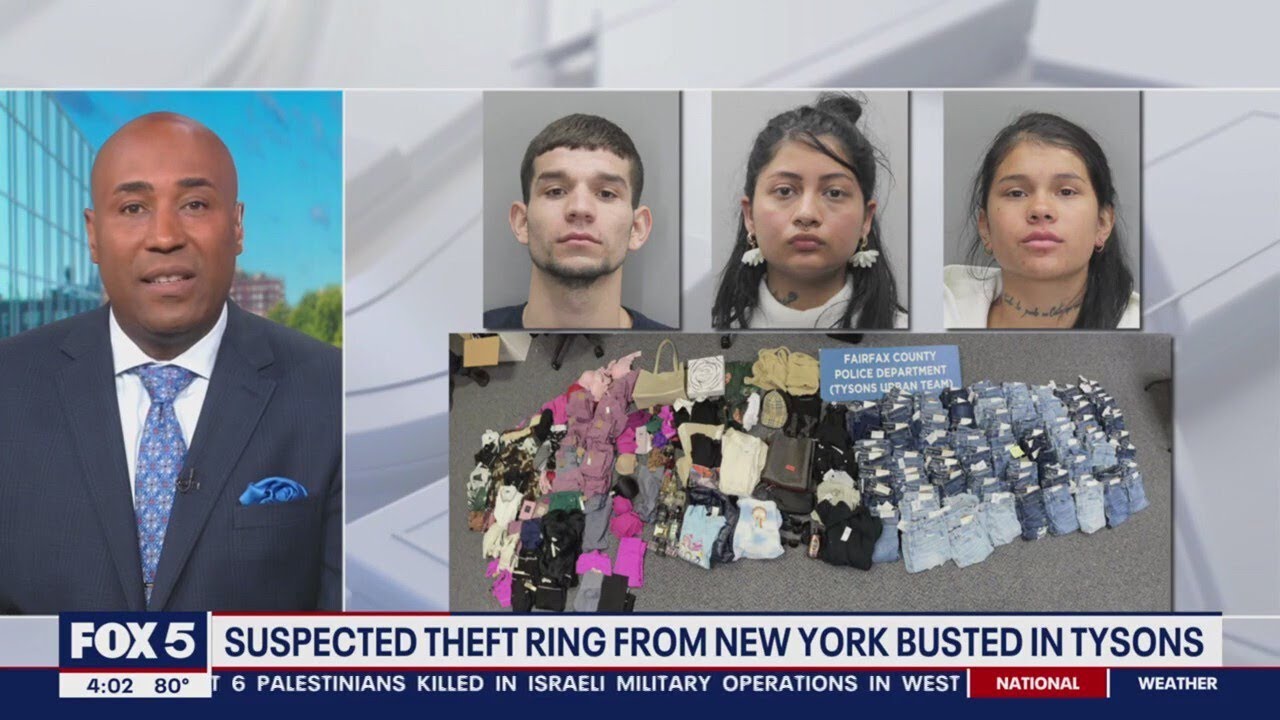 Suspected theft ring from New York busted in Tysons - YouTube