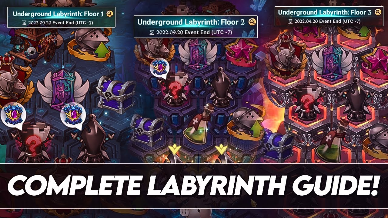 *GLOBAL PLAYERS* How To Clear ALL FLOORS Of Underground Labyrinth! (7DS ...