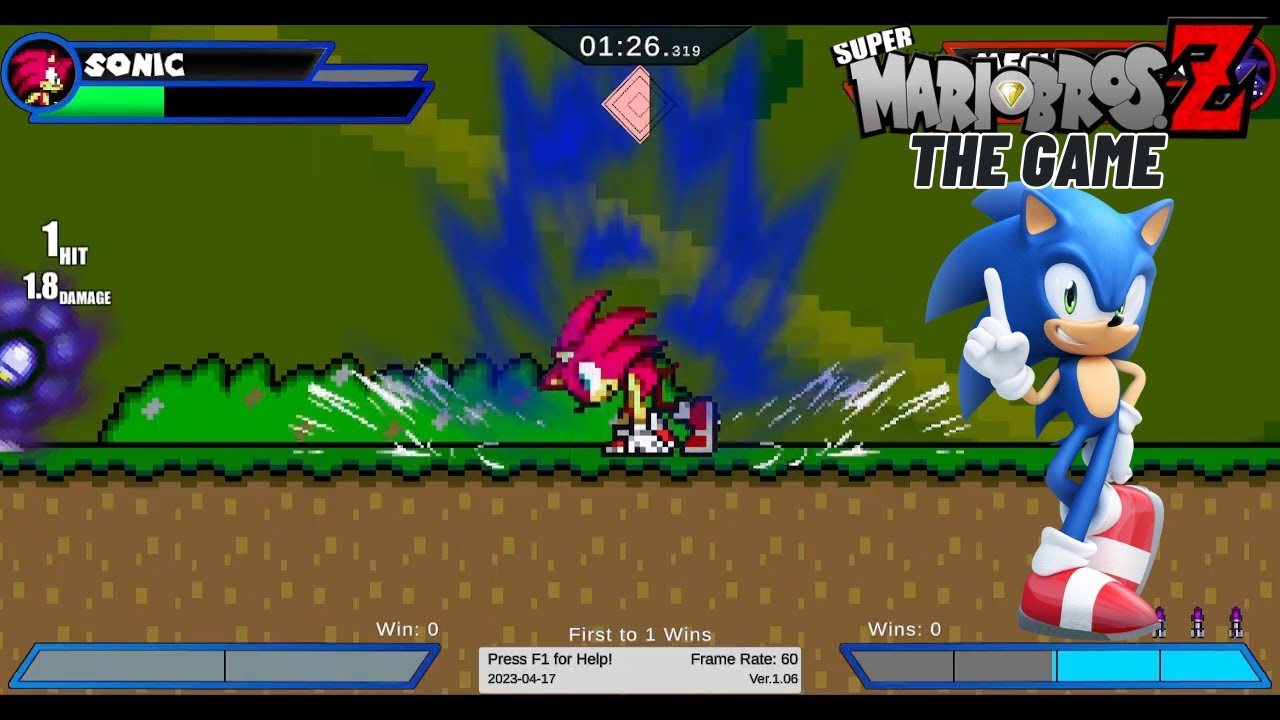 SONIC IS AMAZING! Super Mario Bros. Z The Game - YouTube