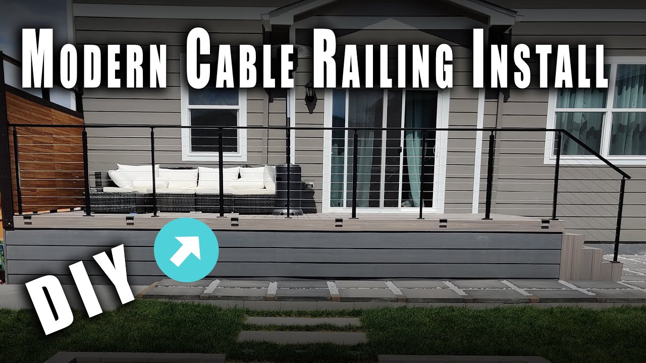 DIY: Custom Cable Railing Install - YouTube