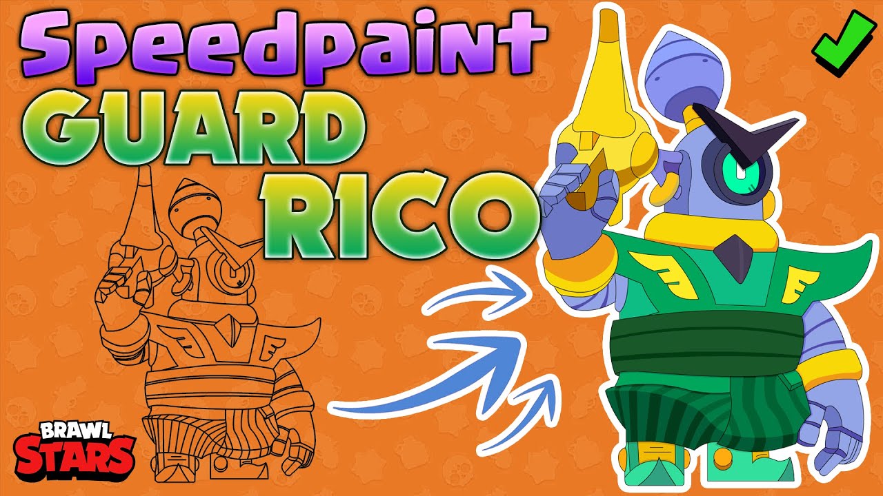 GUARD RICO NEW SKIN [Speedpaint] BRAWL STARS - YouTube