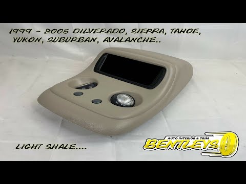 1999-2006 CHEVY SILVERADO GMC SIERRA OVERHEAD CONSOLE REMOVAL HOW TO REMOVE INTERIOR MAP DOME LIGHT