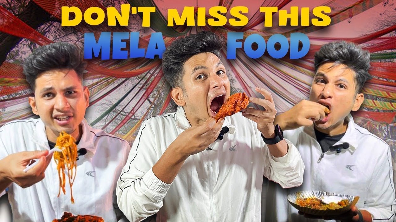 Eating Food Items At Indian Mela | Pramod Rawat - YouTube