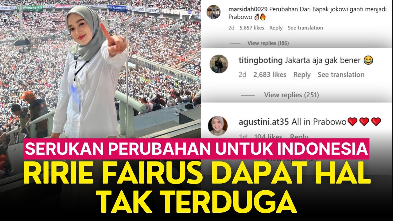 Serukan Perubahan Untuk Indonesia, Ririe Fairus Dapat Hal Tak Terduga ...