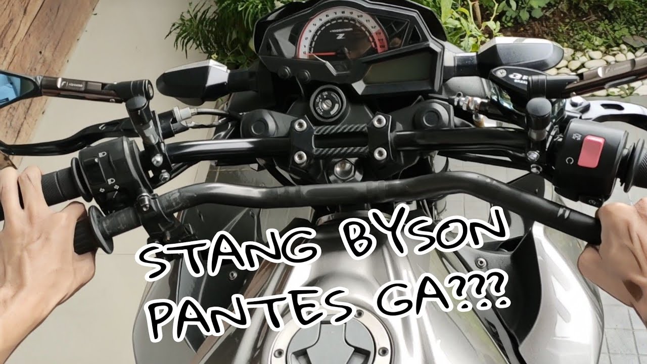 STANG BYSON DI KAWASAKI Z250 | NEW RIDING POSITION LEBIH SANTAI - YouTube