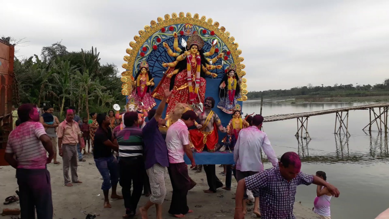 Bilasipara Kaali bari Basanti Puja Daxami... - YouTube