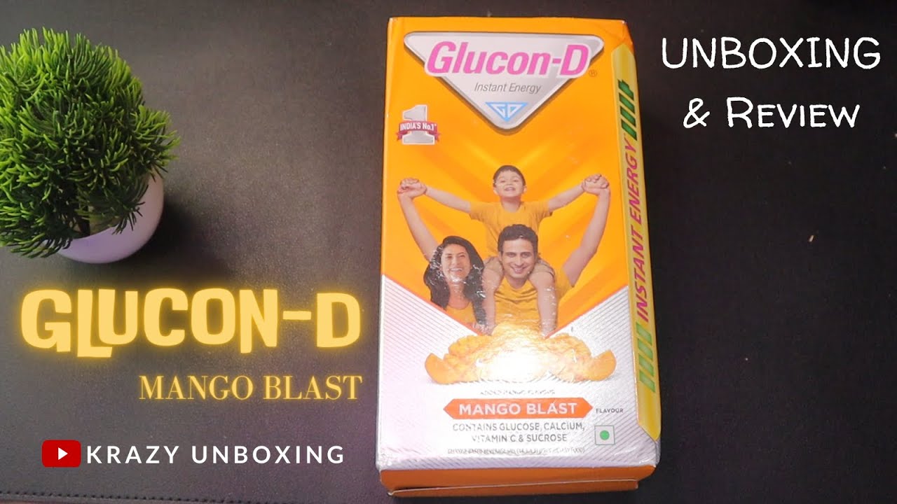 Glucon-D Glucose Based Beverage Mix, Mango Blast 1kg Refill Unboxing ...
