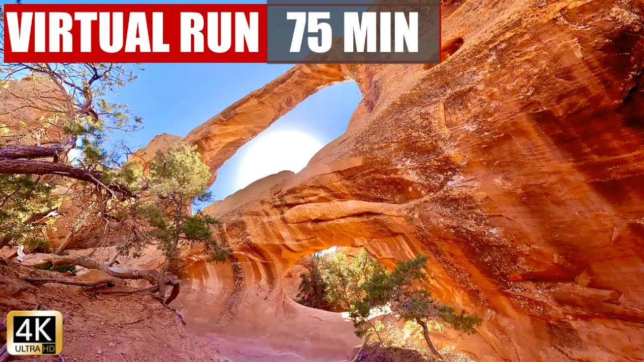 Conquer the Double O Arch Trail: 4K Virtual Run Treadmill Workout ...