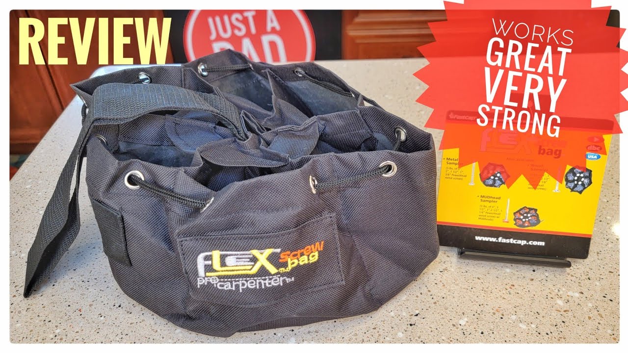 Best Bag for Drywall Screw or Wire Nuts FastCap Nylon FELEX Bag Review ...