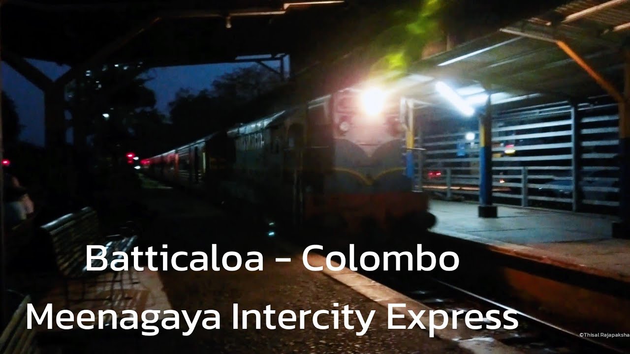 Meenagaya Intercity Express Train Passing Ragama With Class M2 570 ...