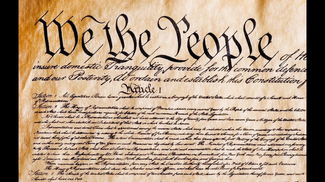 Bill of Rights 1st Ten amendments of the US Constitution - YouTube