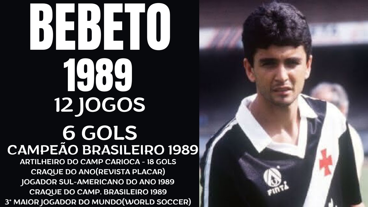 BEBETO TODOS OS GOLS MARCADOS PELO VASCO EM 1989 - YouTube