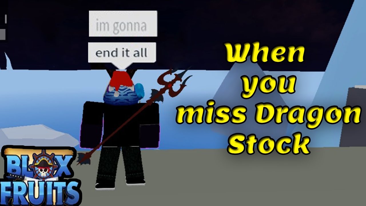 When you Miss DRAGON Stock... l Blox Fruits UPD 14 l Roblox - YouTube